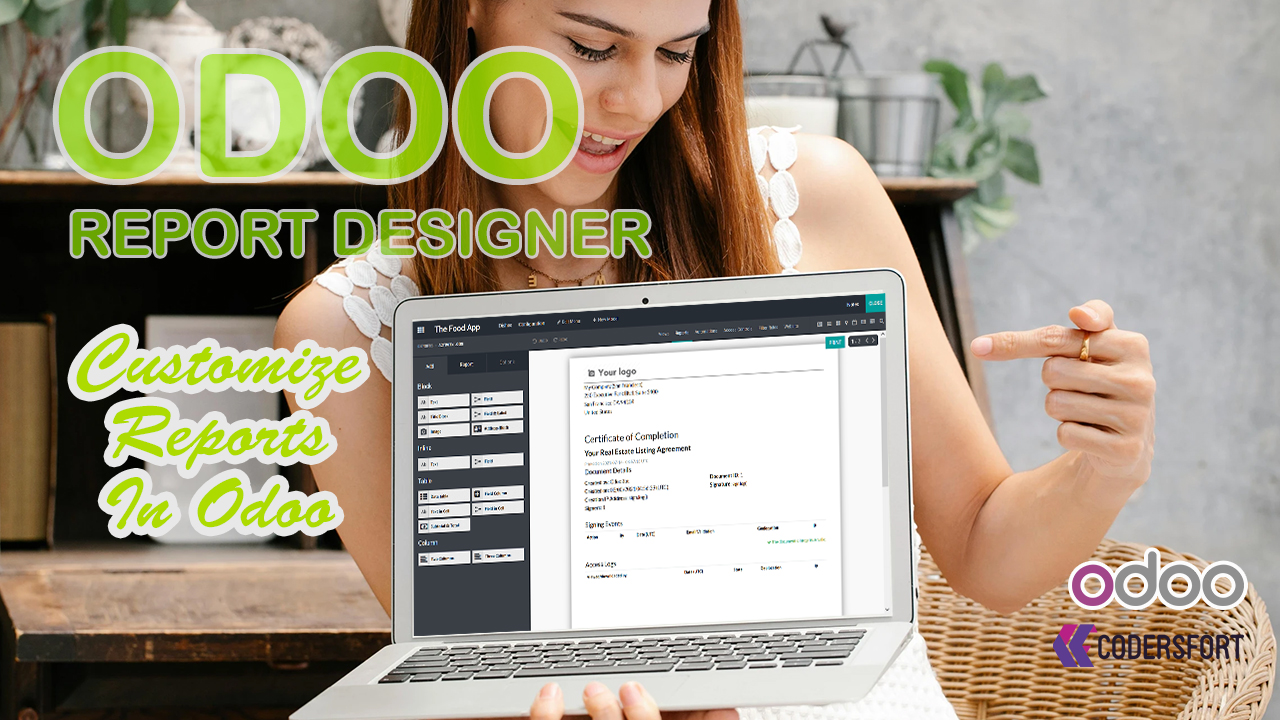 100% Best Odoo Report Designer Editing Module | CodersFort