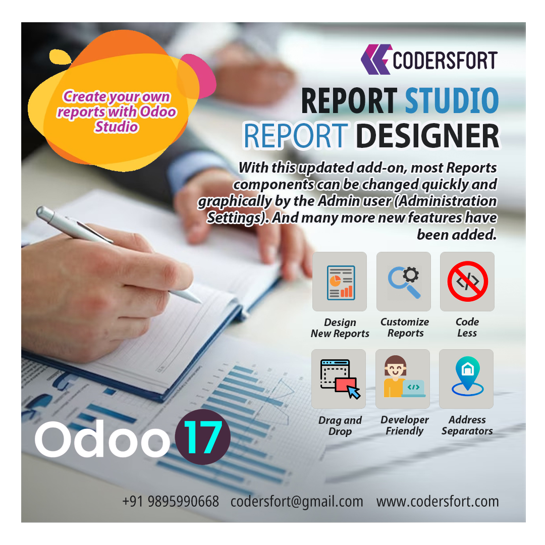 Odoo Report Studio | No:1 Best PDF Report Making Module